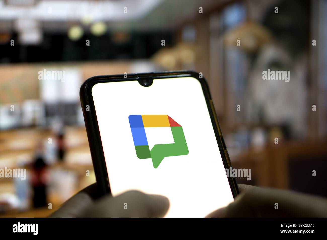 Google Chat Icon Logo on smartphone Stock Photo - Alamy