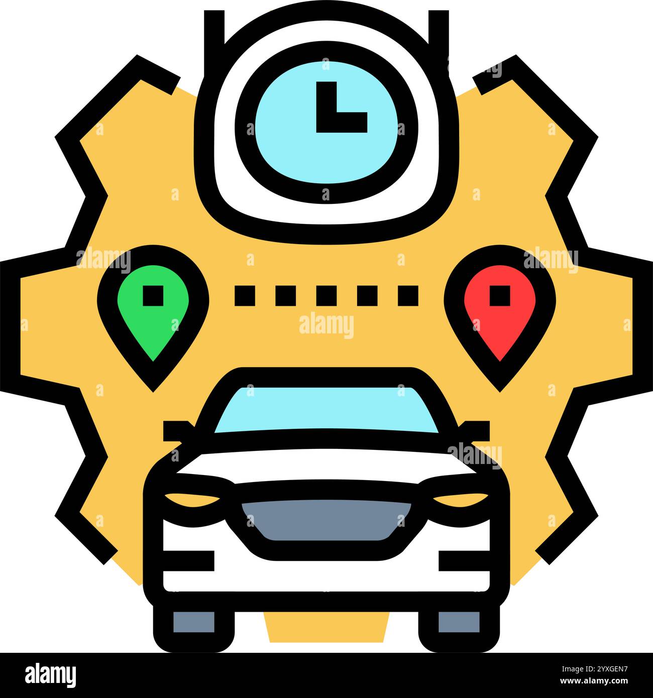 Route optimization software Stock Vector Images - Alamy