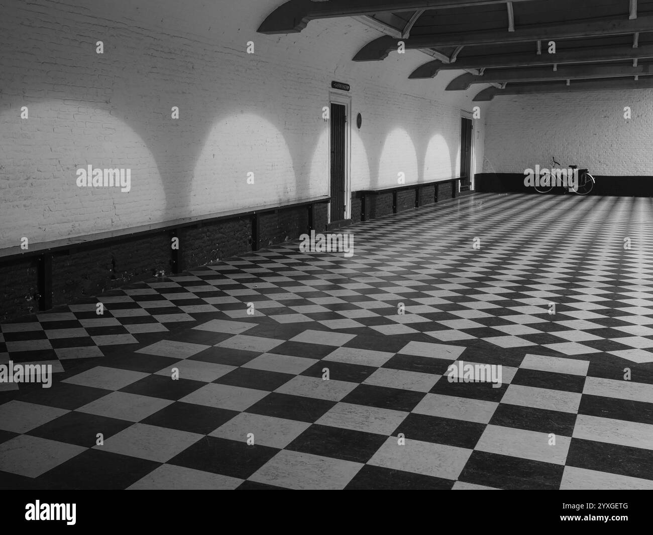 Chequer patterns Black and White Stock Photos & Images - Alamy