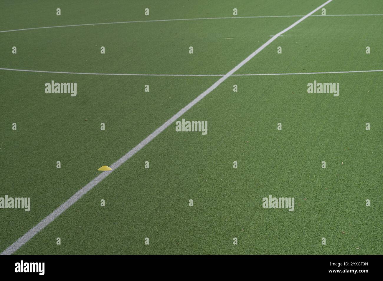 Partial image of green artificial turf in sports stadium Stock Photo ...