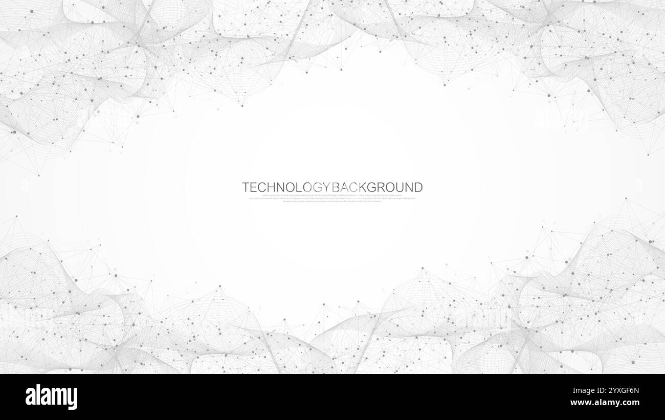 Global Network Connection Concept Big Data Visualization Social Network Communication In The