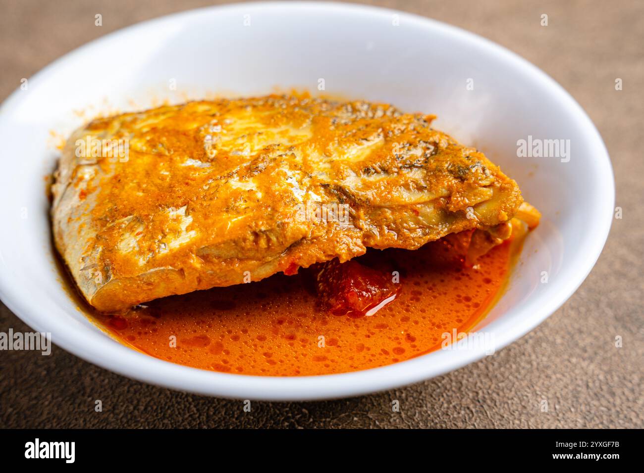snapper curry fish from padang, west sumatera, indonesia Stock Photo ...