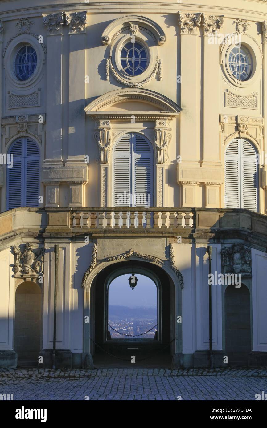 Rococo-style hunting and pleasure palace Schloss Solitude, built by ...