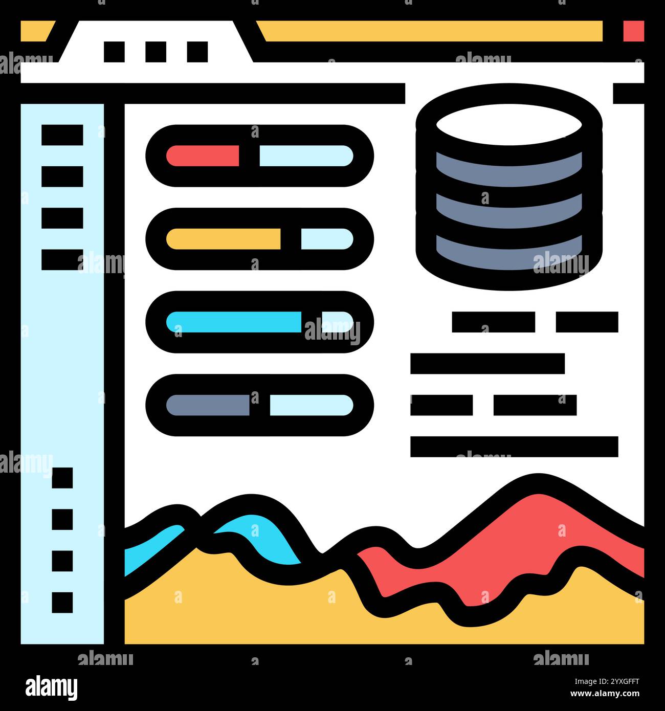 Data insights dashboard Cut Out Stock Images & Pictures - Alamy