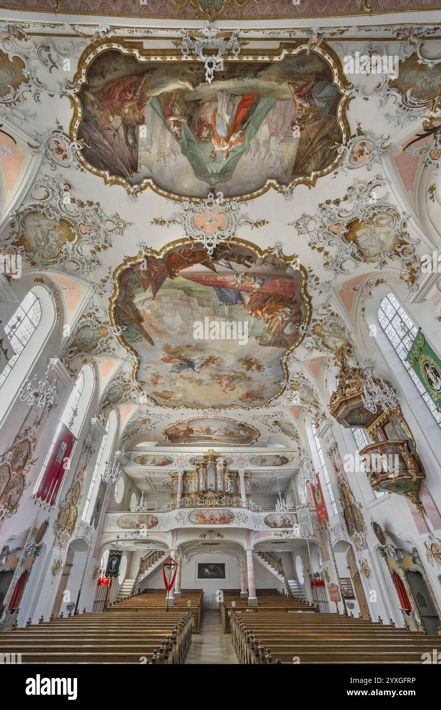 Wies church ceiling fresco hi-res stock photography and images - Alamy