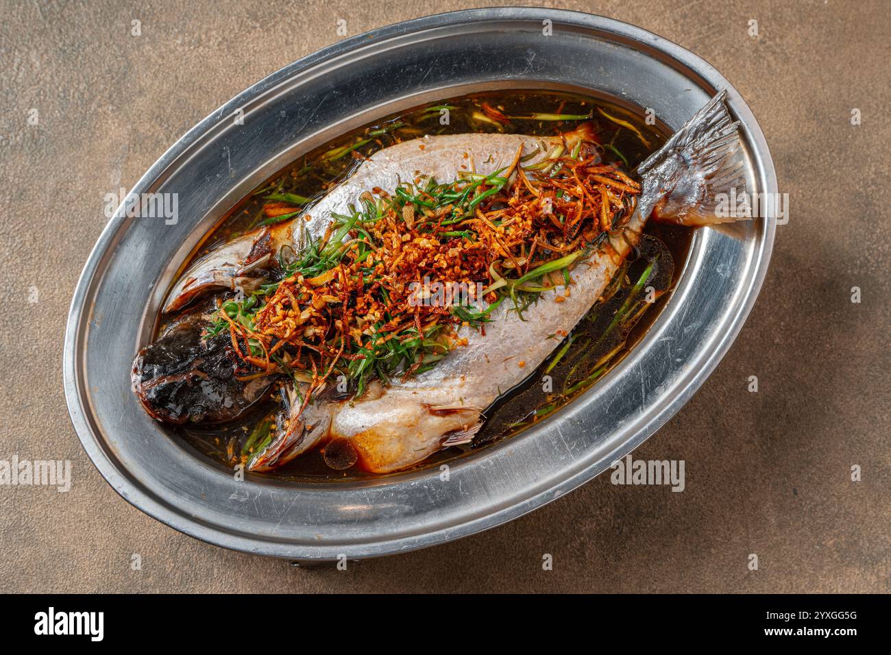 Hong Kong Style Steamed Catfish with ginger, scallions and soy sauce ...