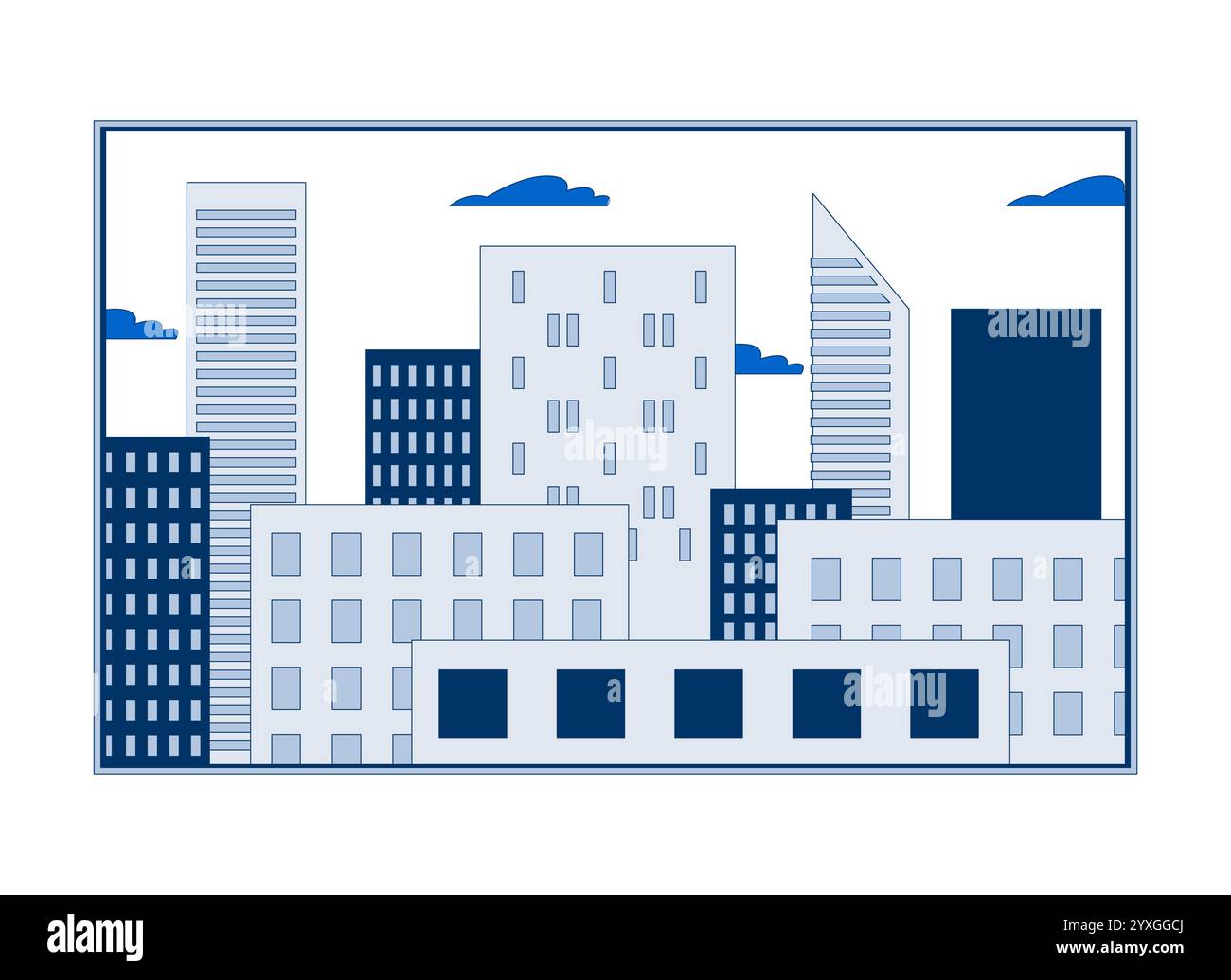 Colorful cityscape clipart hi-res stock photography and images - Alamy