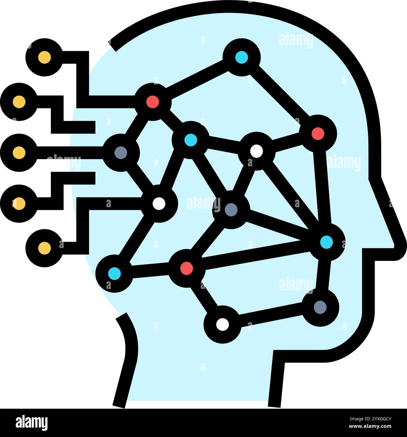 machine learning big data color icon vector illustration Stock Vector Image & Art - Alamy