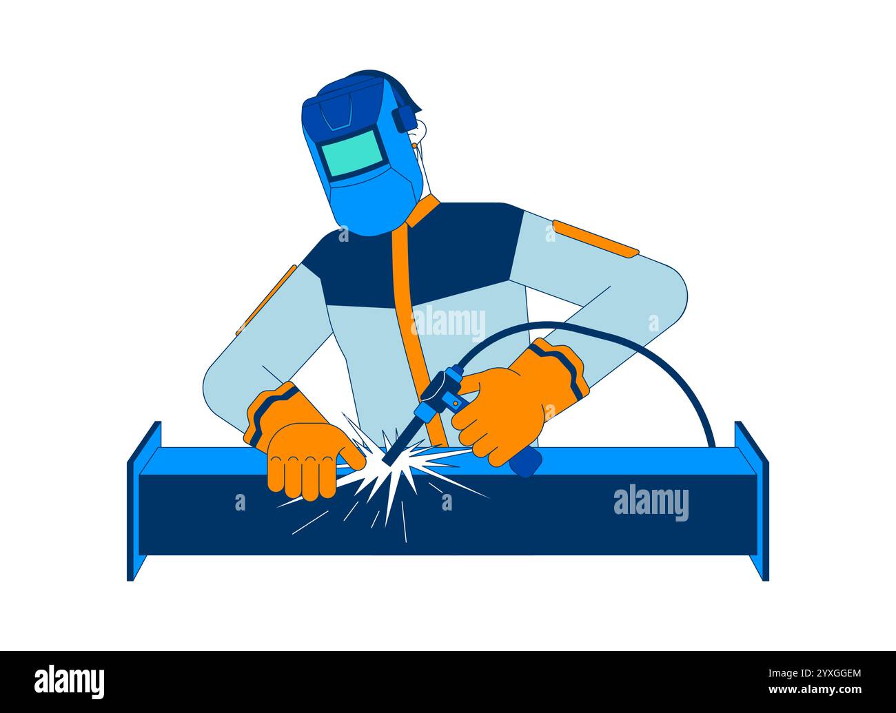 Welding sparks Cut Out Stock Images & Pictures - Alamy