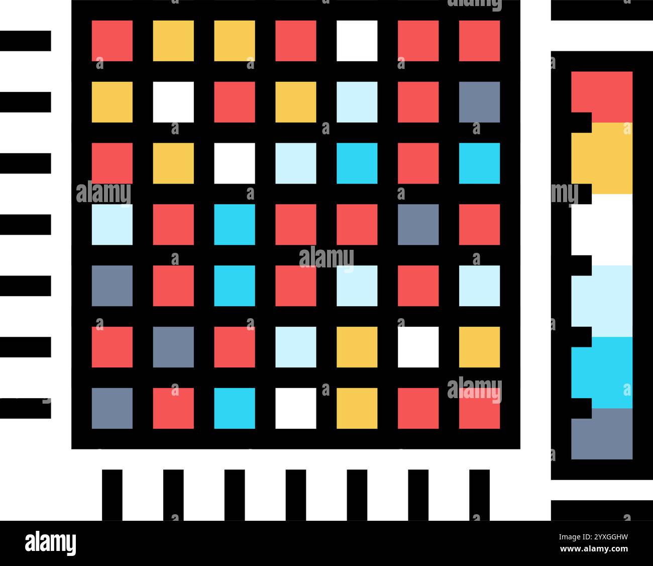 heatmap big data color icon vector illustration Stock Vector Image ...