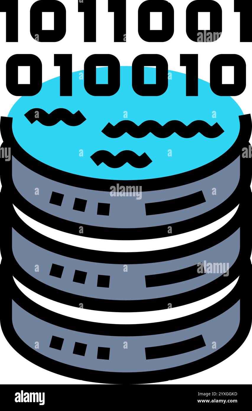 lake big data color icon vector illustration Stock Vector Image & Art ...