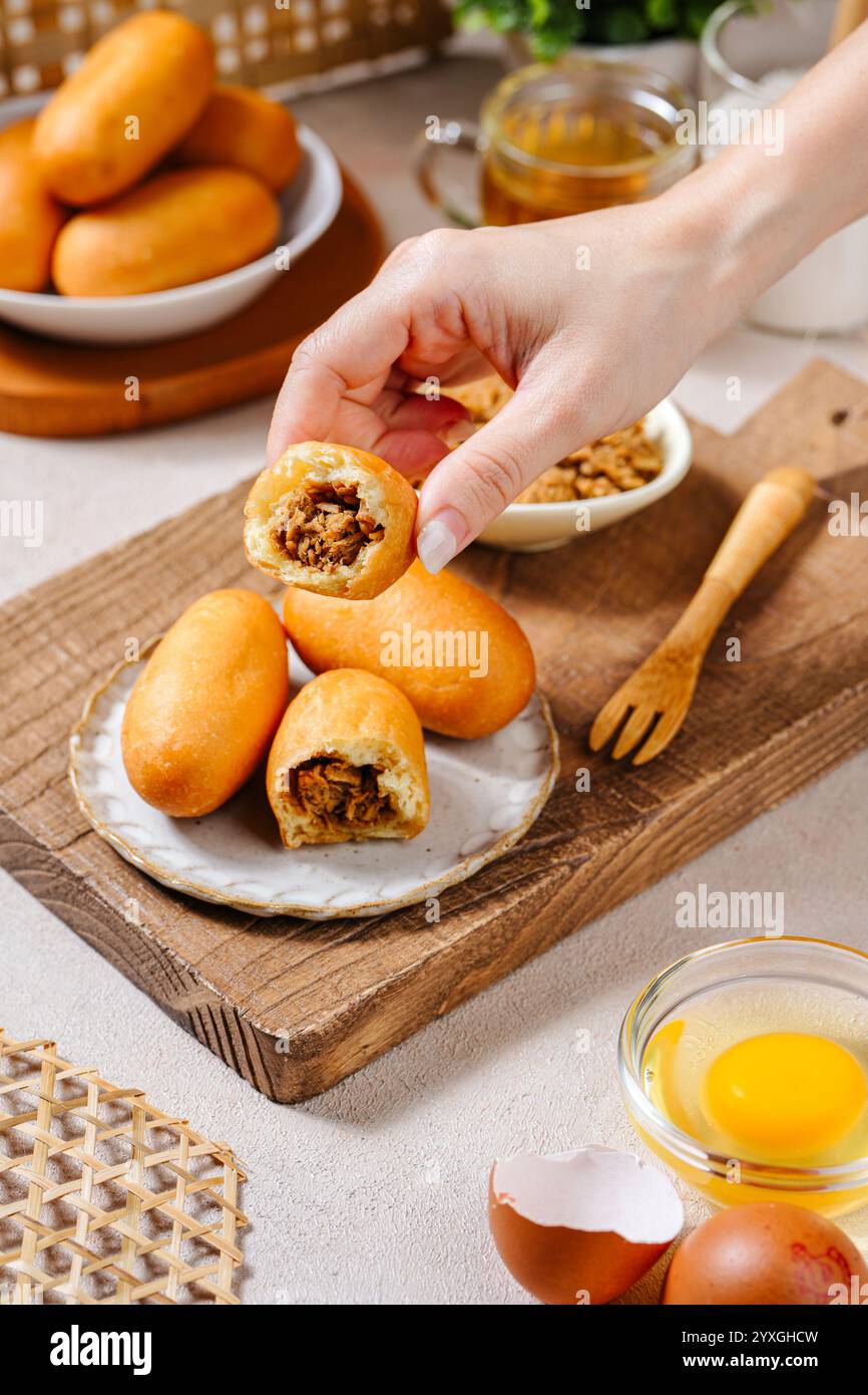 Luti Gendang is Anambas (Indonesia) island special food, make from eggs ...