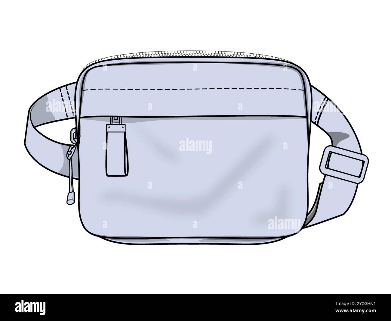 Utility belt bag for girls vector mockup template Stock Vector Image ...