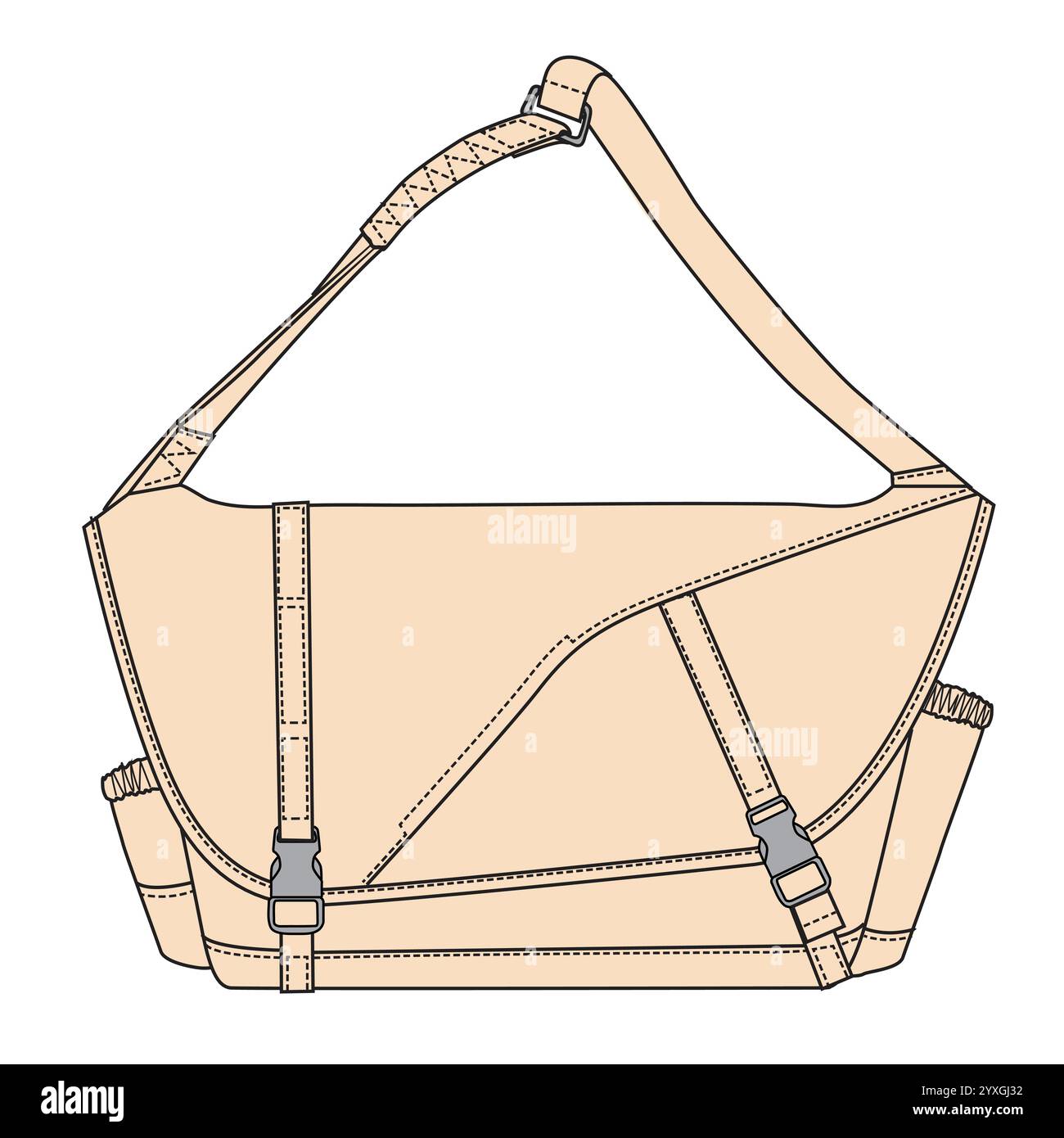 Women messenger bag drawing Stock Vector Images - Alamy