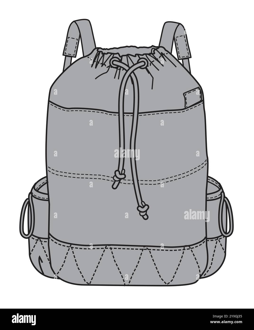Bags flat sketch hi-res stock photography and images - Alamy