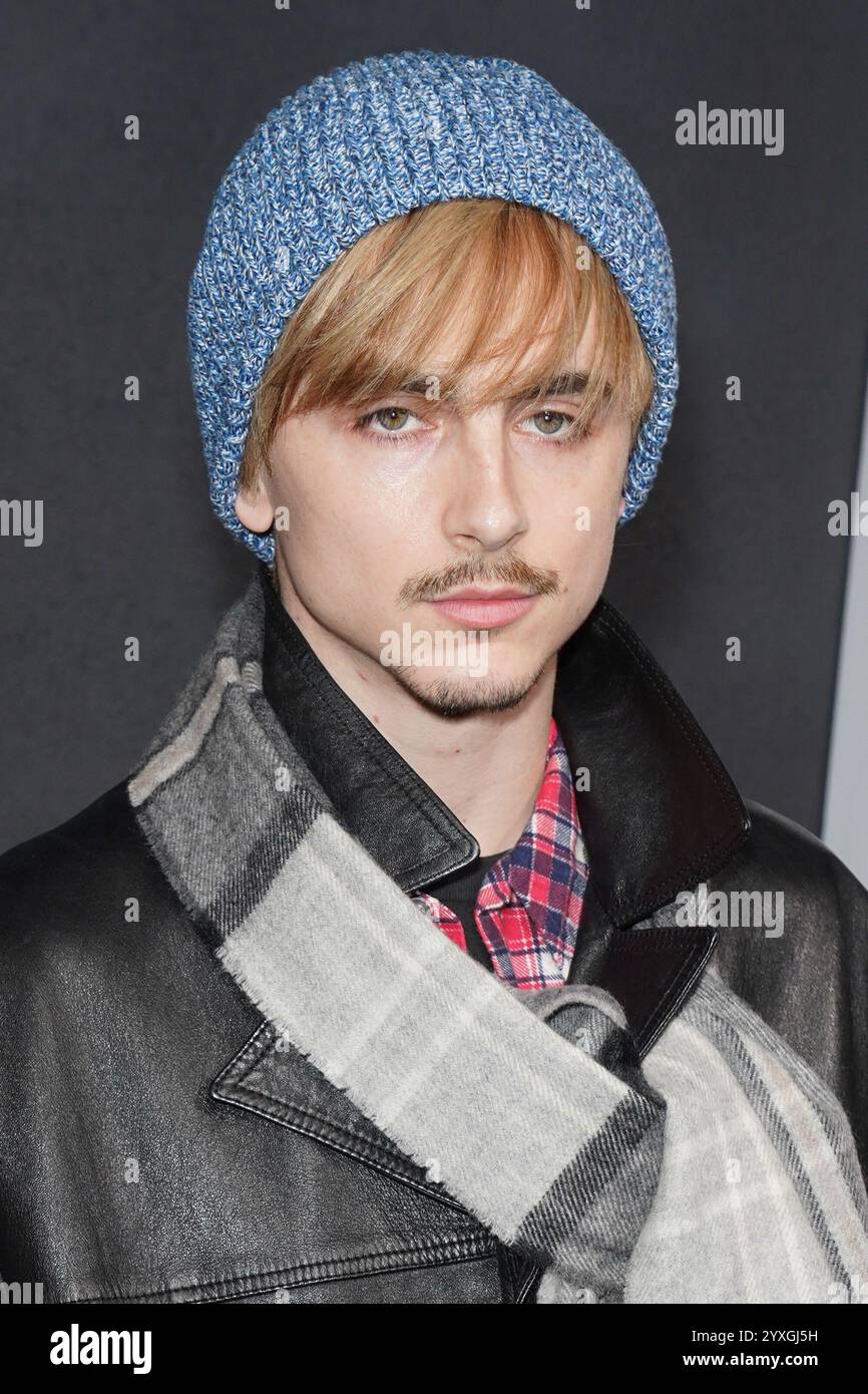 Timothee Chalamet at arrivals for A COMPLETE UNKNOWN Premiere, SVA (School for the Visual Arts ...