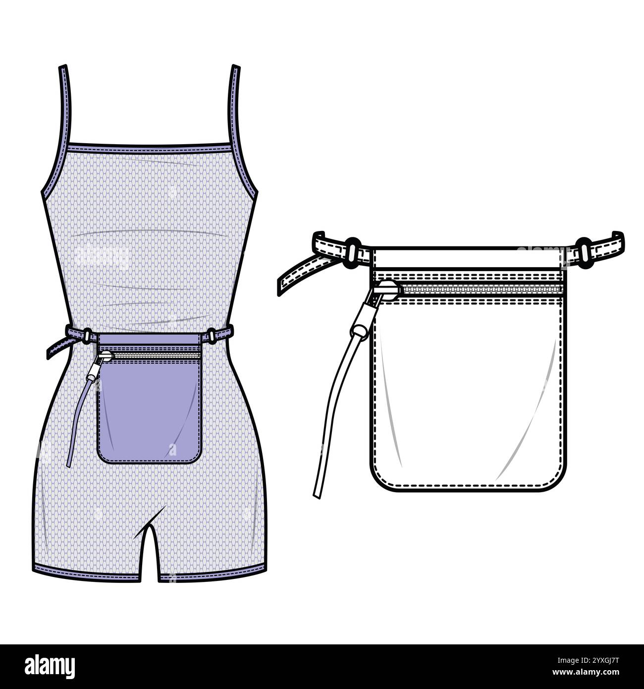 Women waist belt bag drawing hi-res stock photography and images - Alamy