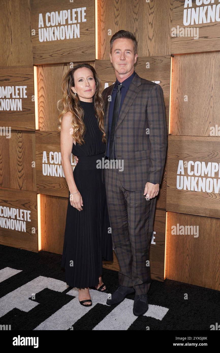 Ny. 13th Dec, 2024. Shauna Robertson, Edward Norton at arrivals for A ...