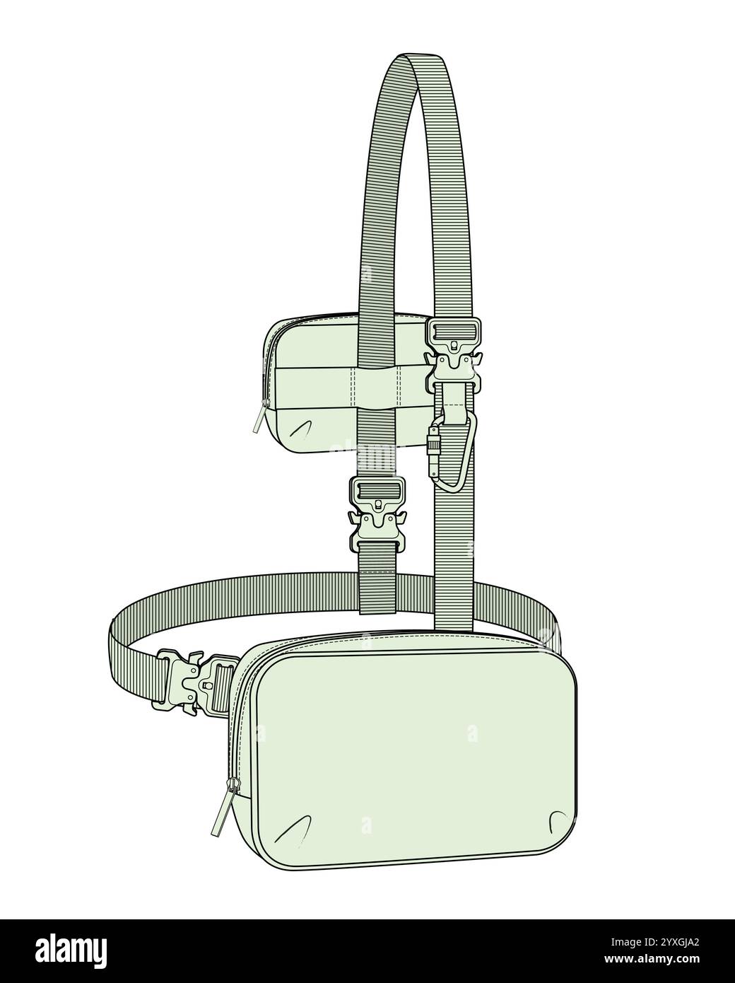 Men crossbody bag drawing hi-res stock photography and images - Alamy