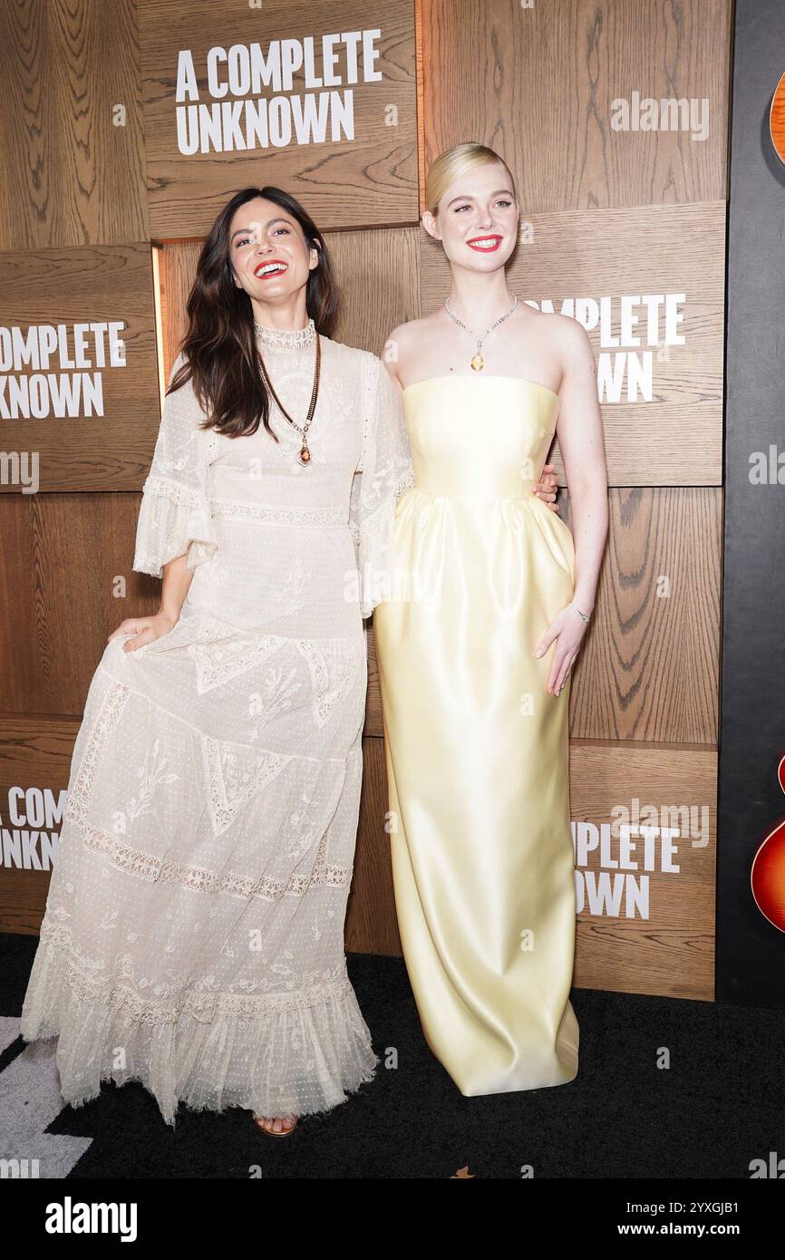 Ny. 13th Dec, 2024. Monica Barbaro, Elle Fanning at arrivals for A ...