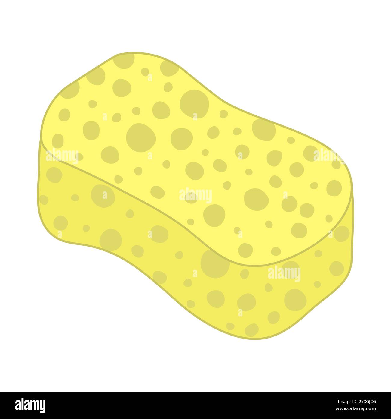 Washing sponge for dishwashing or bathing, vector illustration Stock ...