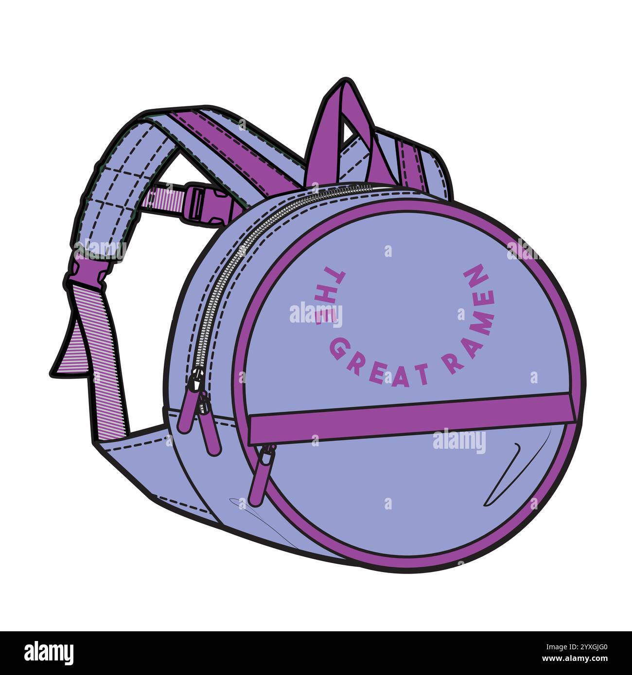 Round bag template hi-res stock photography and images - Alamy