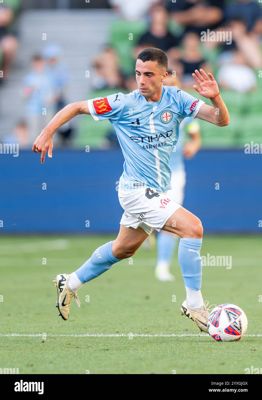 Melbourne City's Benjamin Mazzeo seen in action during the A-Leagues ...