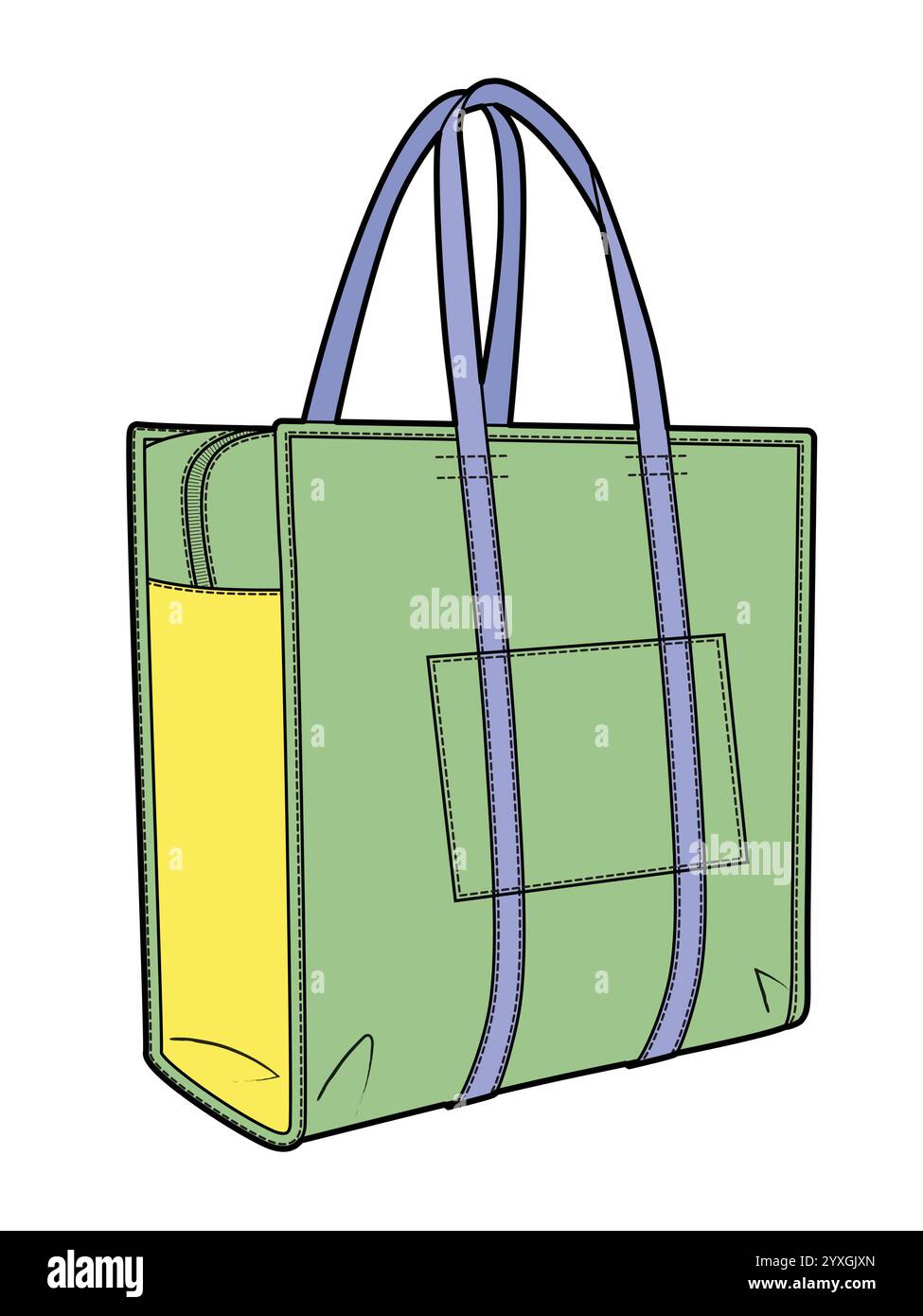 Women shopper bags drawing illustration hi-res stock photography and ...