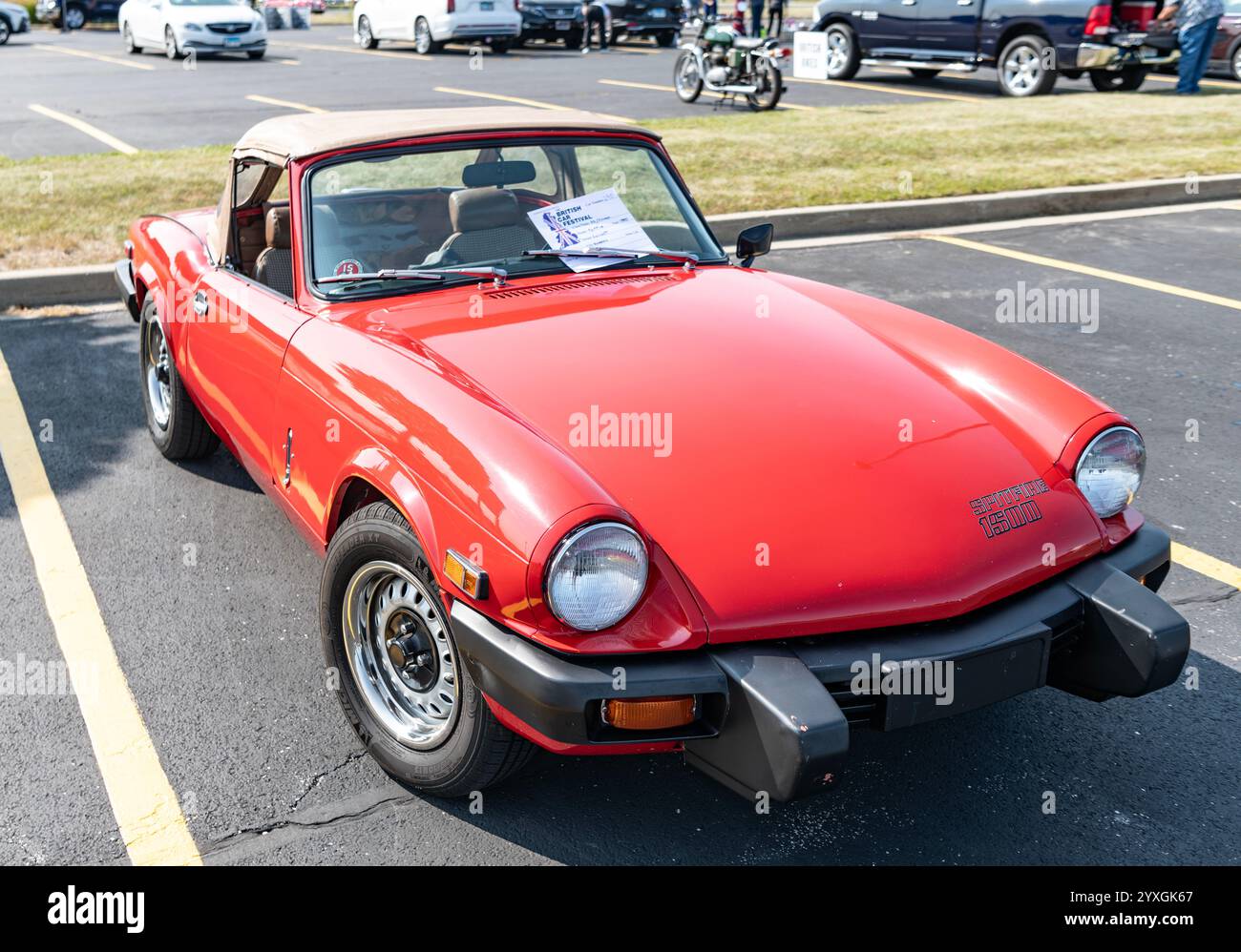 Chicago, Illinois, USA - September 08, 2024: 1980 Triumph Spitfire 1500 ...