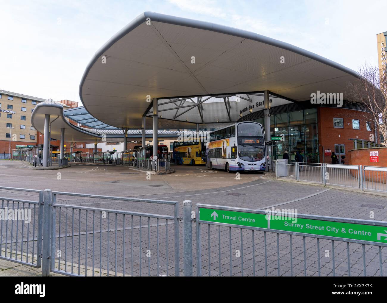 Norwich bus Station Stock Photo - Alamy
