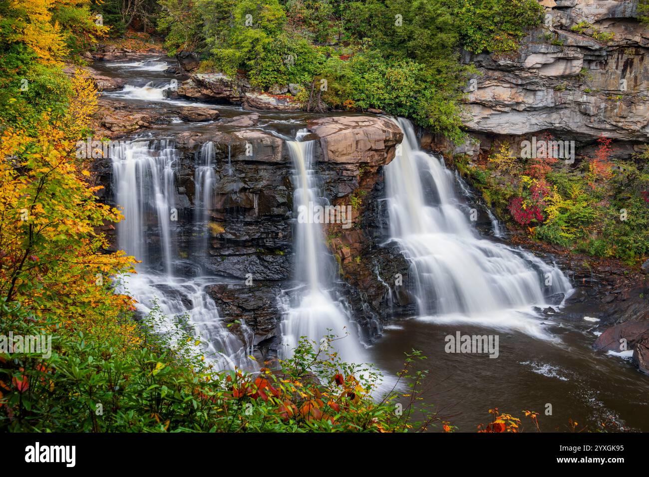 The iconic Blackwater Falls of West Virginia Stock Photo - Alamy
