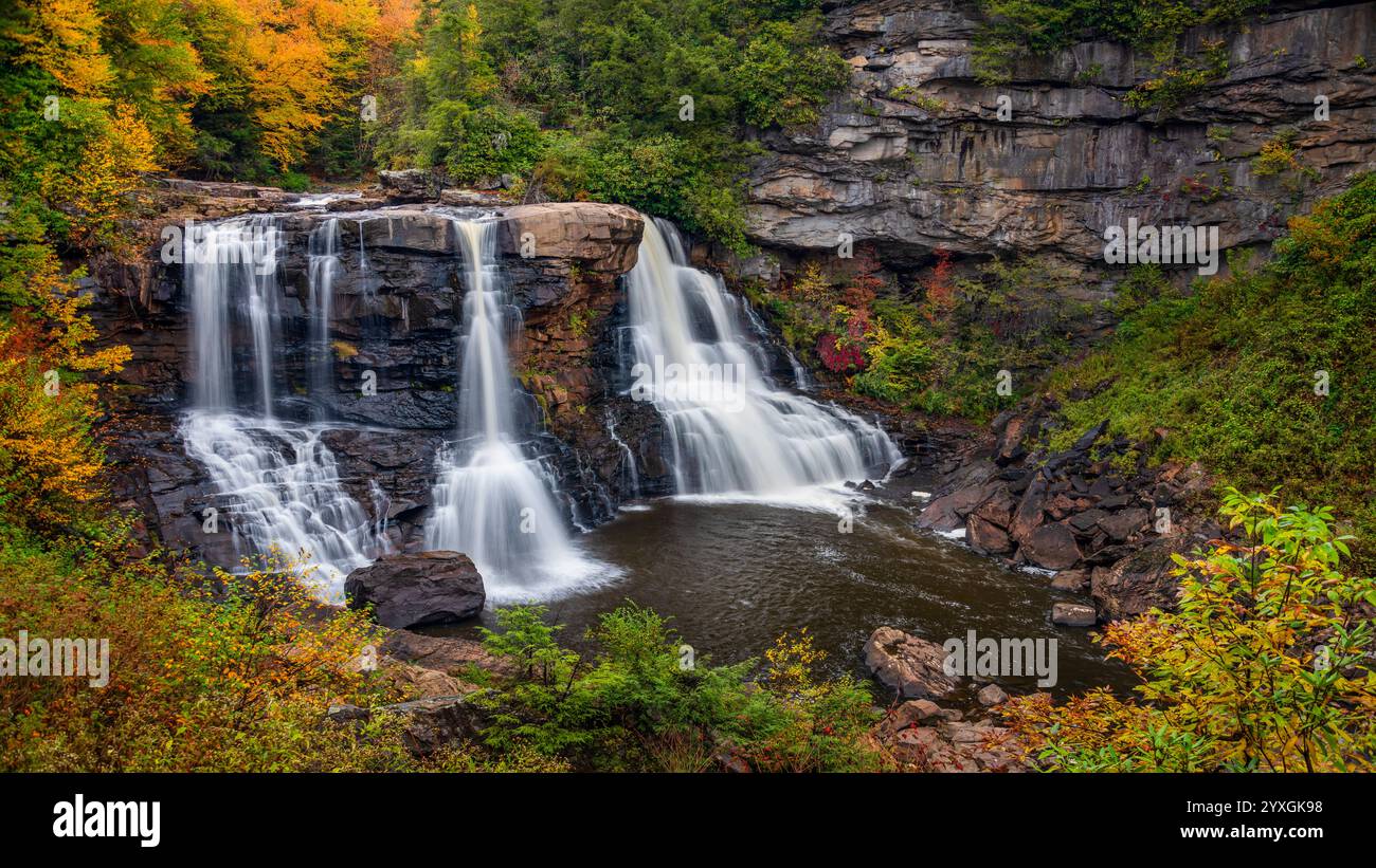 The iconic Blackwater Falls of West Virginia Stock Photo - Alamy