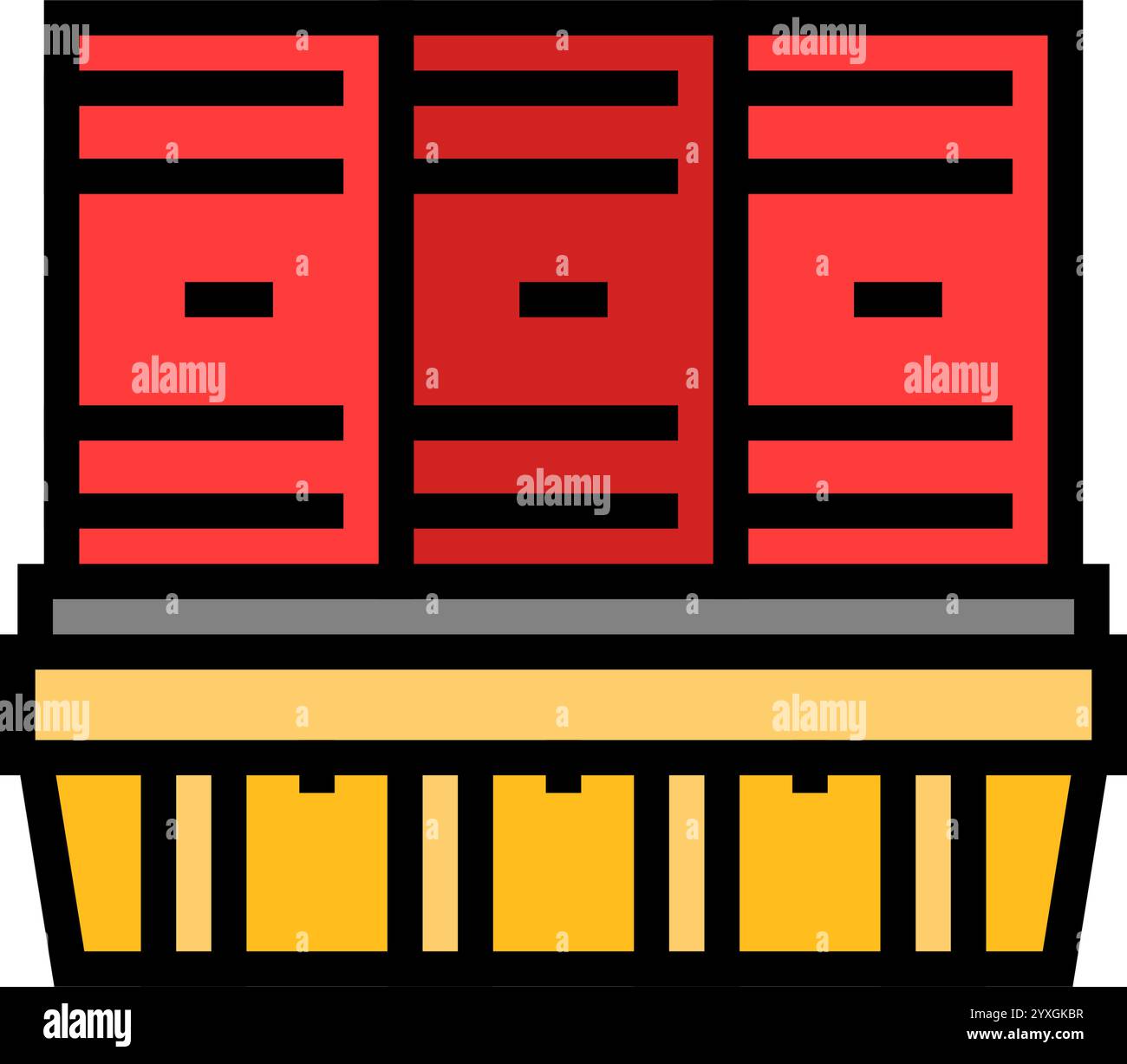 spill containment injury prevention color icon vector illustration ...