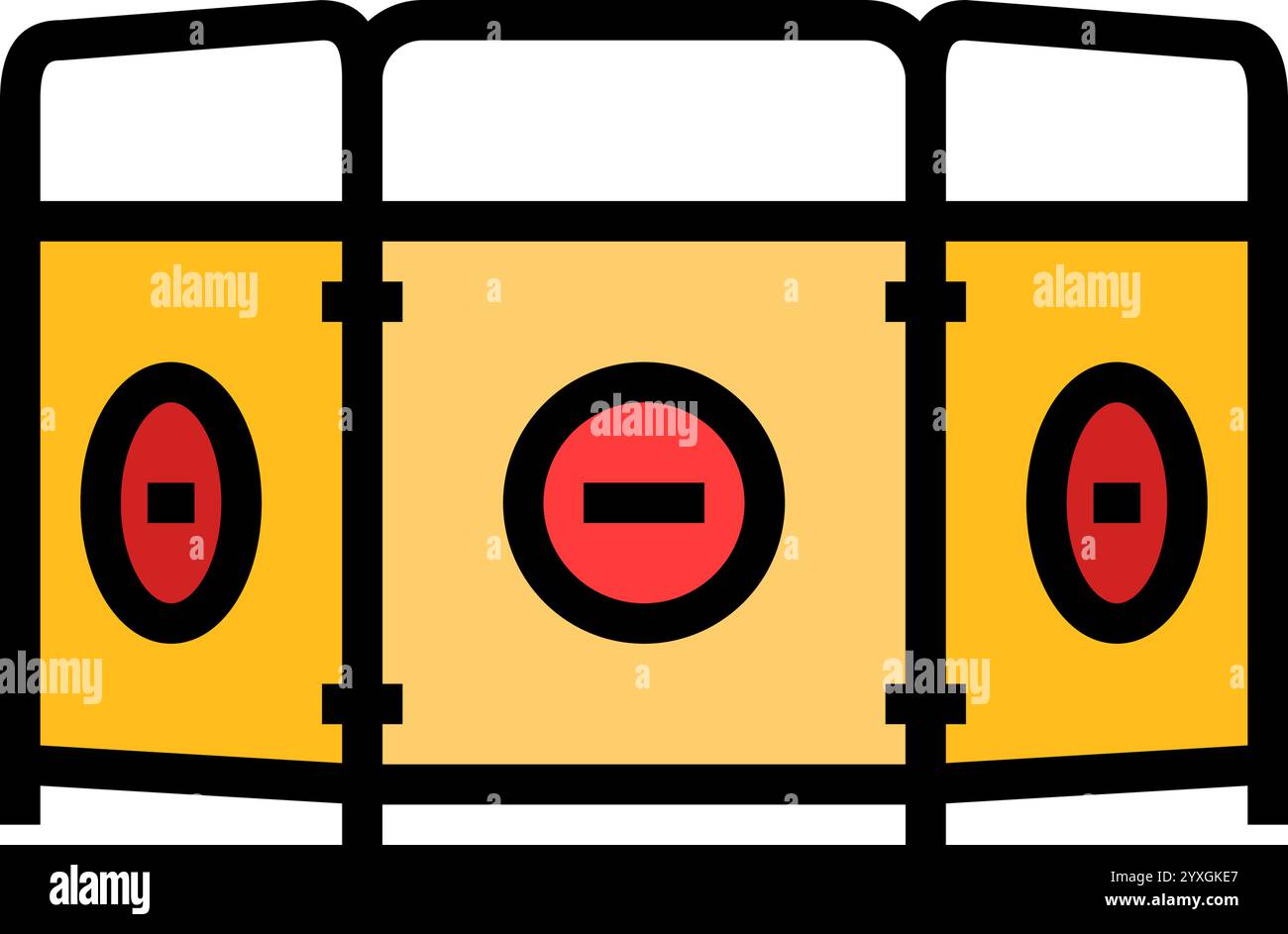 safety barricade color icon vector illustration Stock Vector Image ...