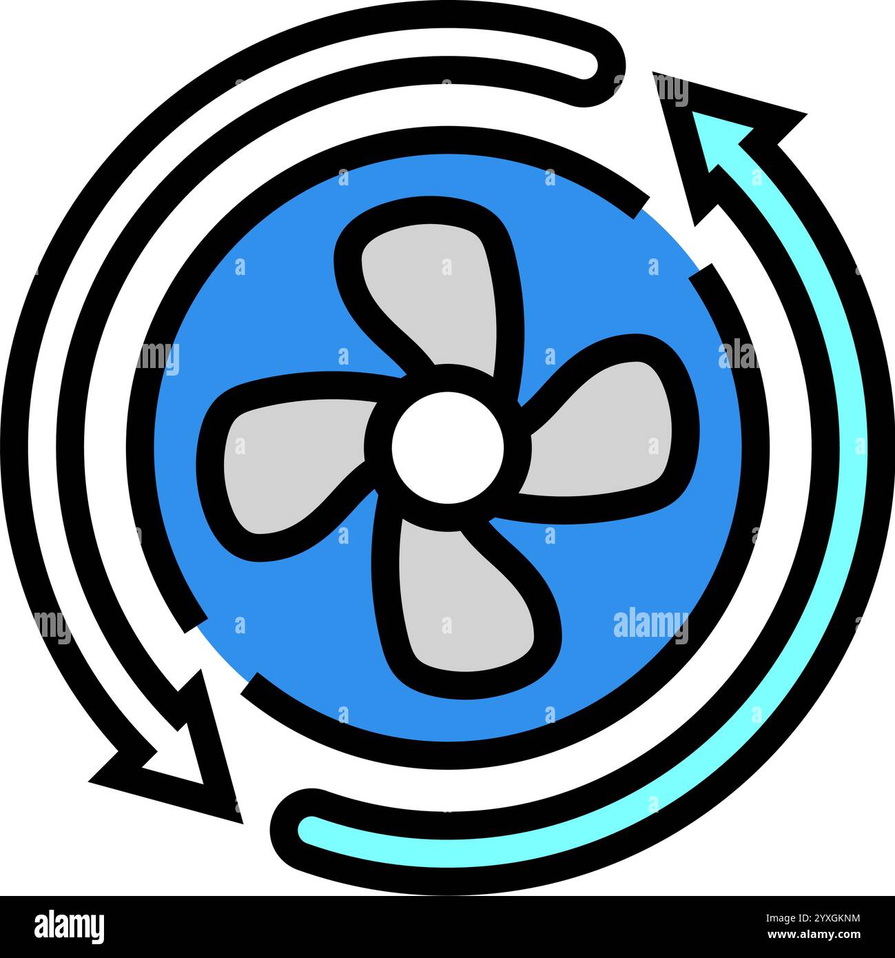 proper ventilation injury prevention color icon vector illustration ...