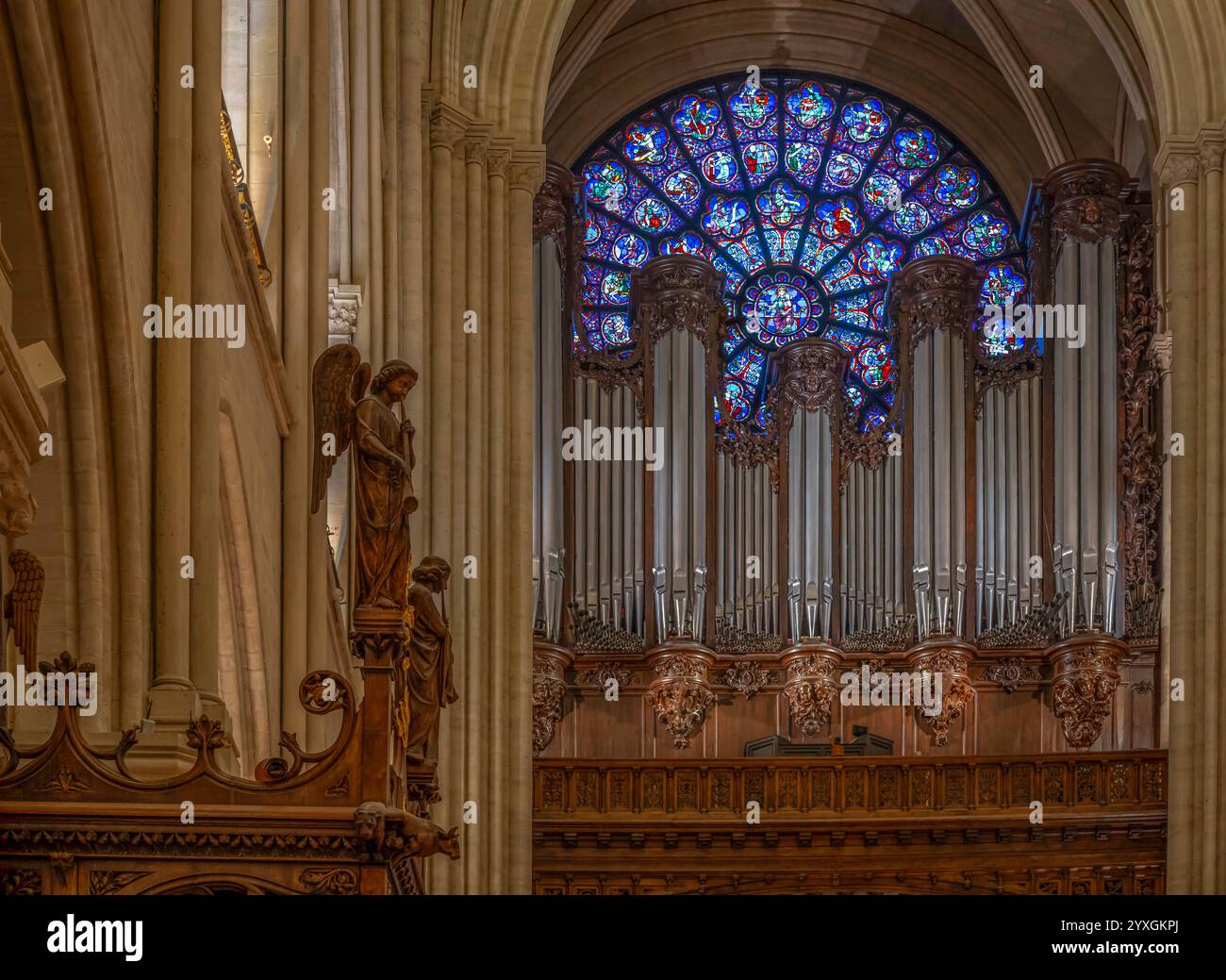 Paris, France - 12 16 2024: Notre Dame de Paris. Panoramic view of the ...