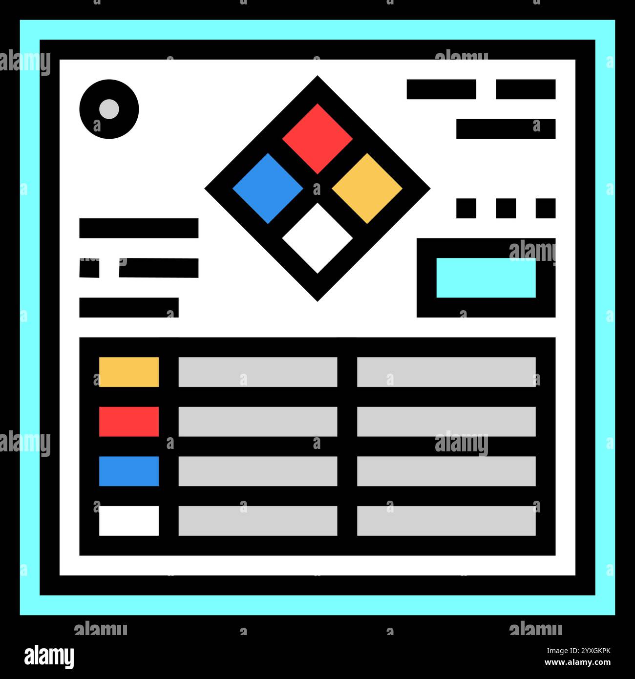 chemical safety label color icon vector illustration Stock Vector Image ...