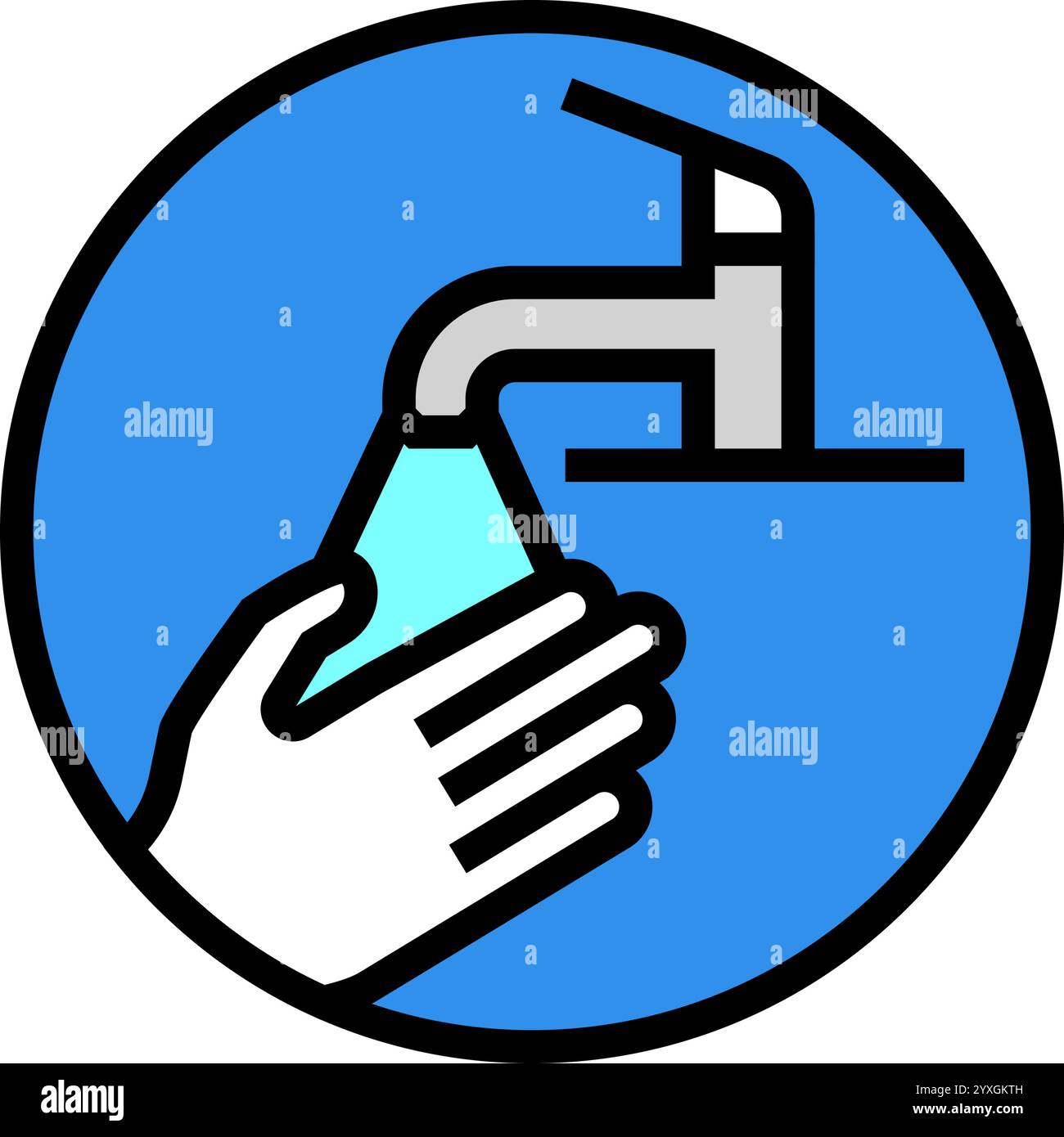 Handwashing safety icons hi-res stock photography and images - Alamy