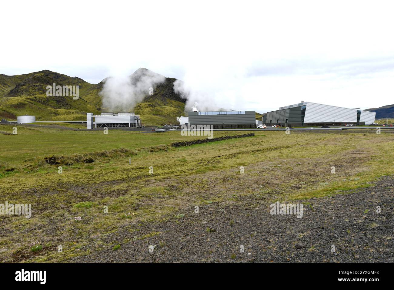 Hellisheidi Geothermal Power Plant, near Hengill volcano. Iceland Stock ...