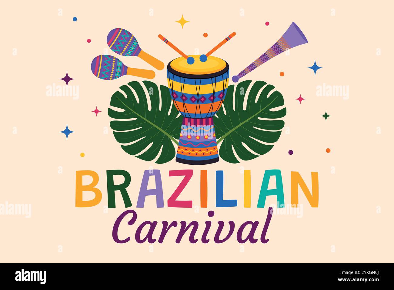 Brazilian musical instruments Stock Vector Images - Alamy