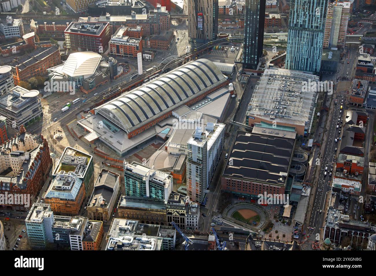 aerial view of Manchester Central Convention Complex & the Great ...