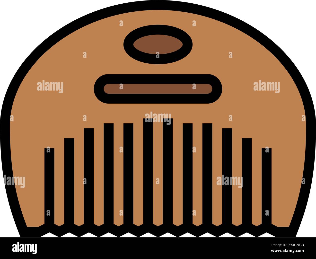 beard comb men cosmetic color icon vector illustration Stock Vector ...