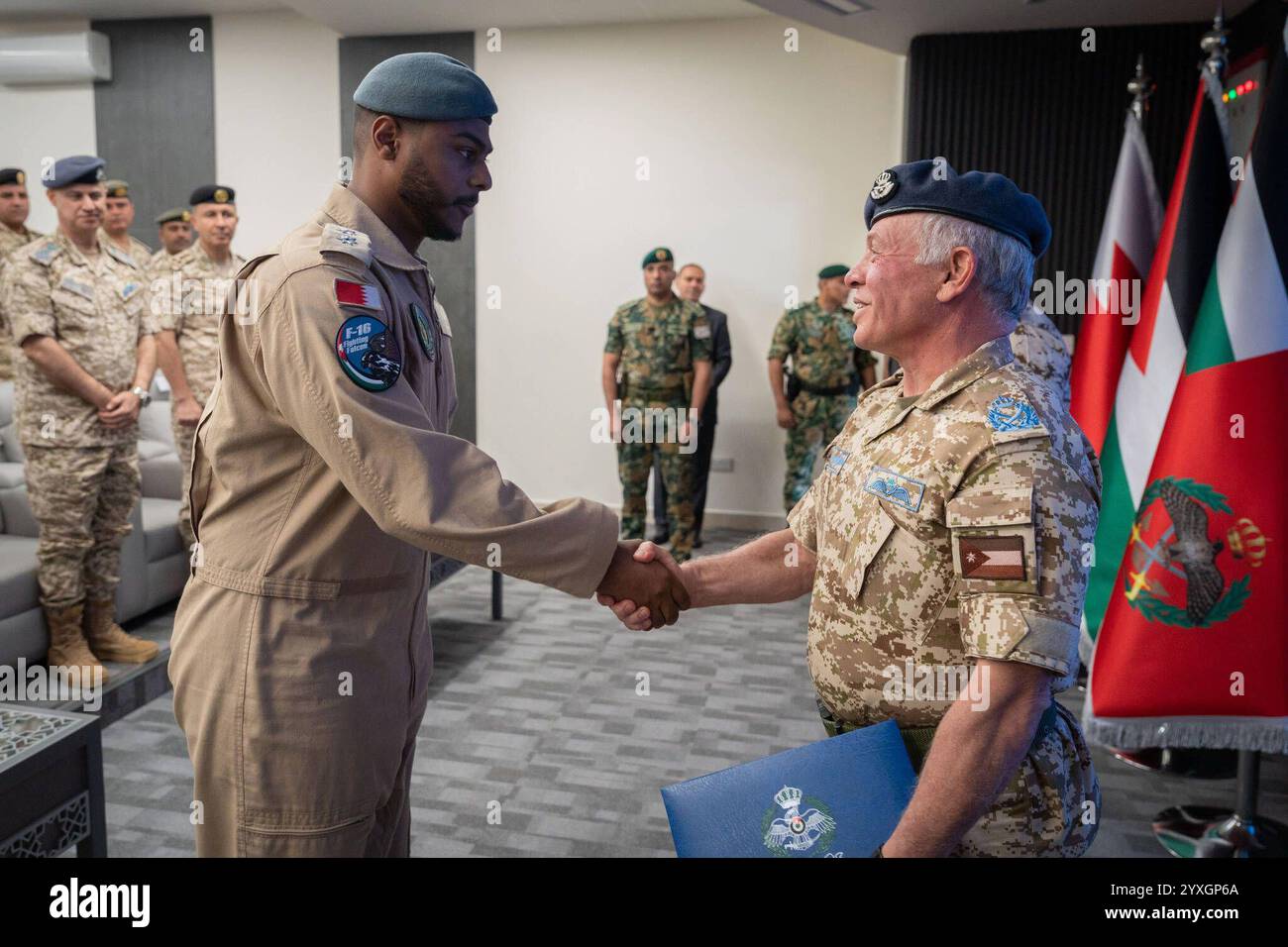 Jordanian King Abdullah II, inaugurates the Air Combat Training ...