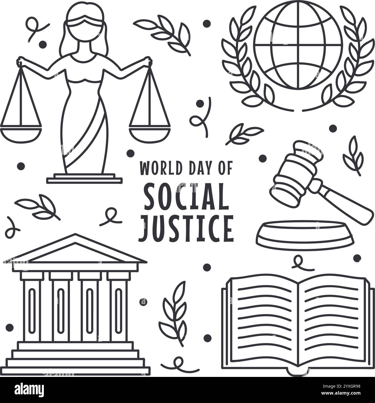 Justice campaign art Stock Vector Images - Alamy