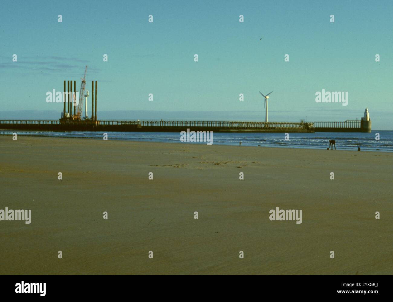 Wind turbine installation at Blyth Northumberland Stock Photo - Alamy