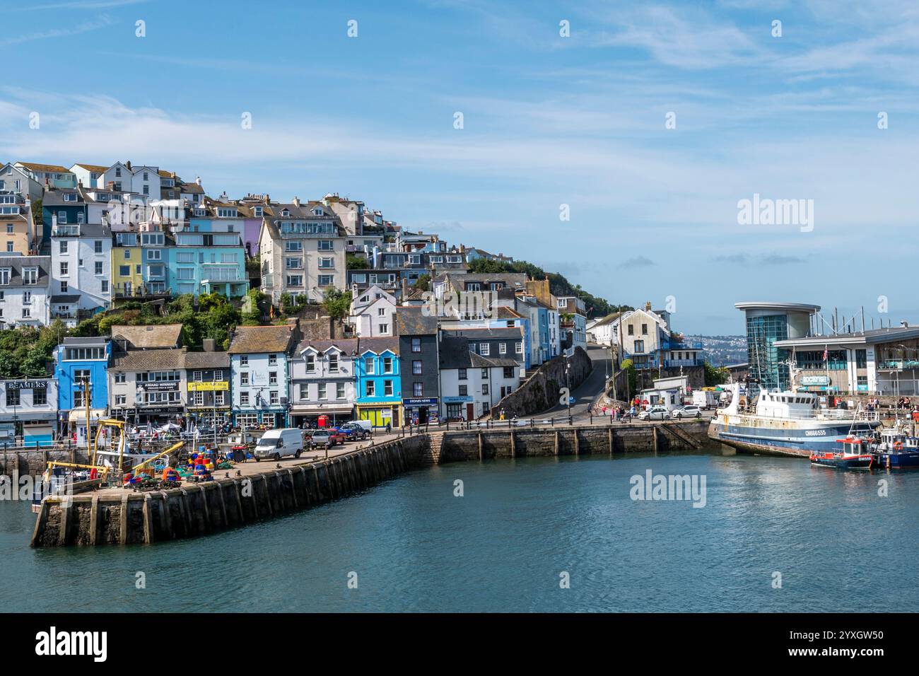 Brixham harbor, Devon, England UK Stock Photo - Alamy