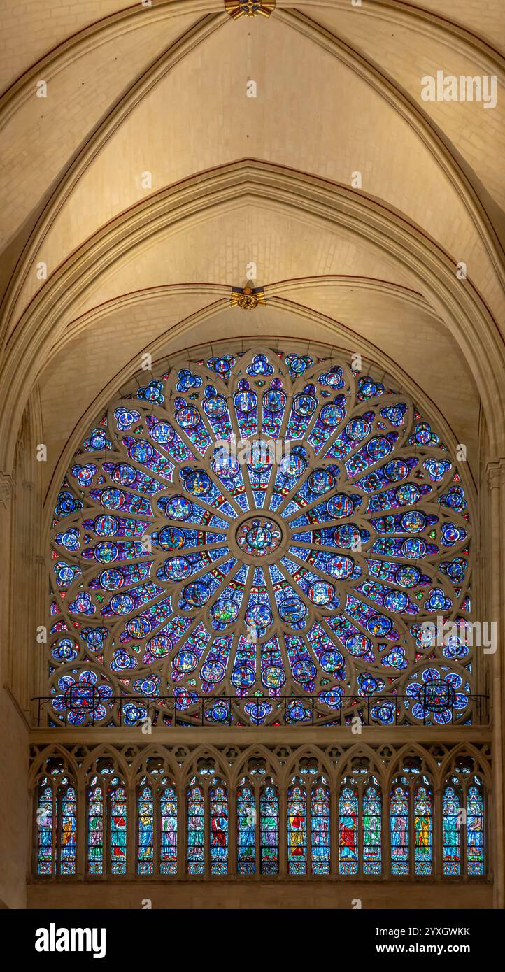 Paris, France - 12 16 2024: Notre Dame de Paris. Panoramic view of the ...