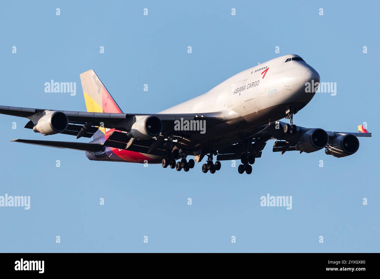 Vienna, Austria - June 23, 2024: Asiana Cargo Boeing 747-400 cargo ...