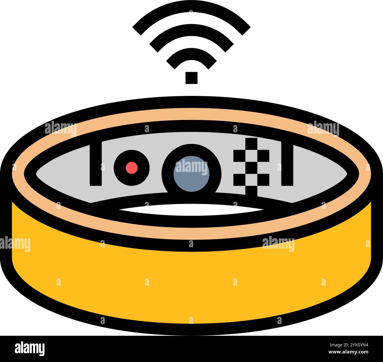 smart ring wearable color icon vector illustration Stock Vector Image ...