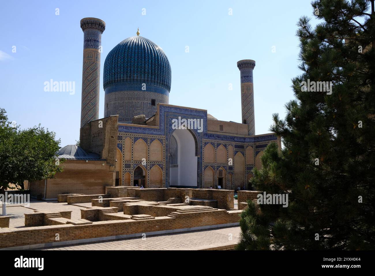 The Gur-e-Amir (sometimes Gur-Emir) Mausoleum, final resting place of ...
